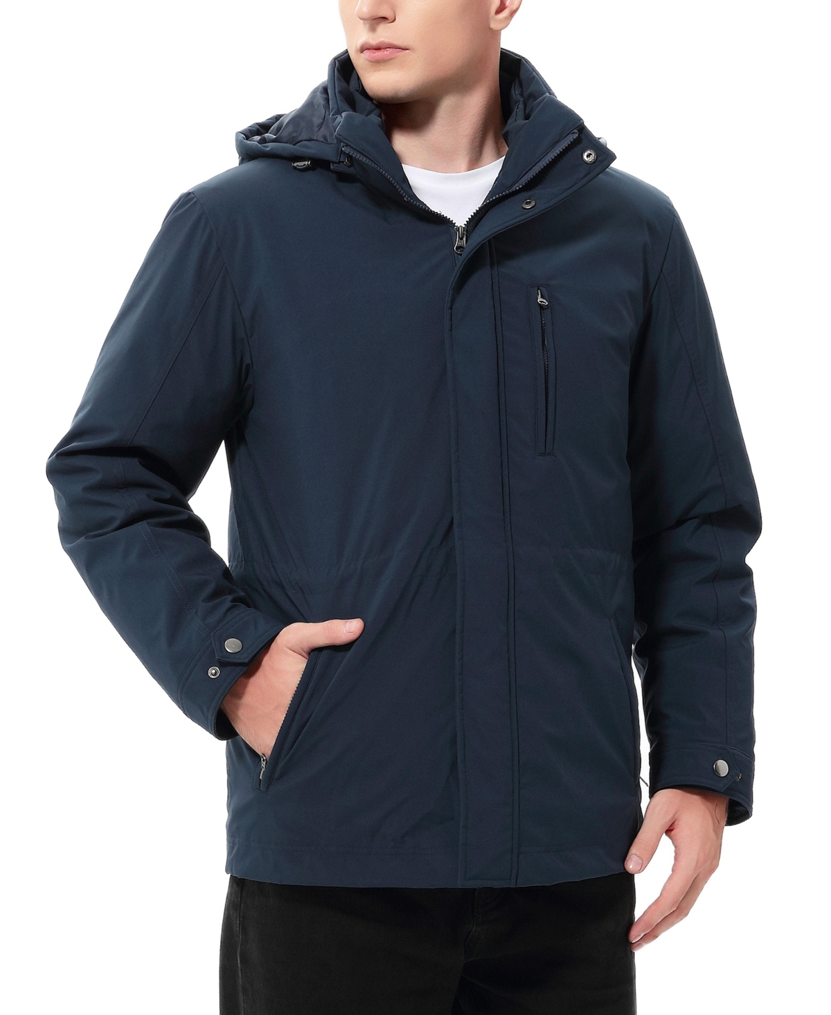 Click here for Moderm Men 3-in-1 Down Parka Coat - Navy prices