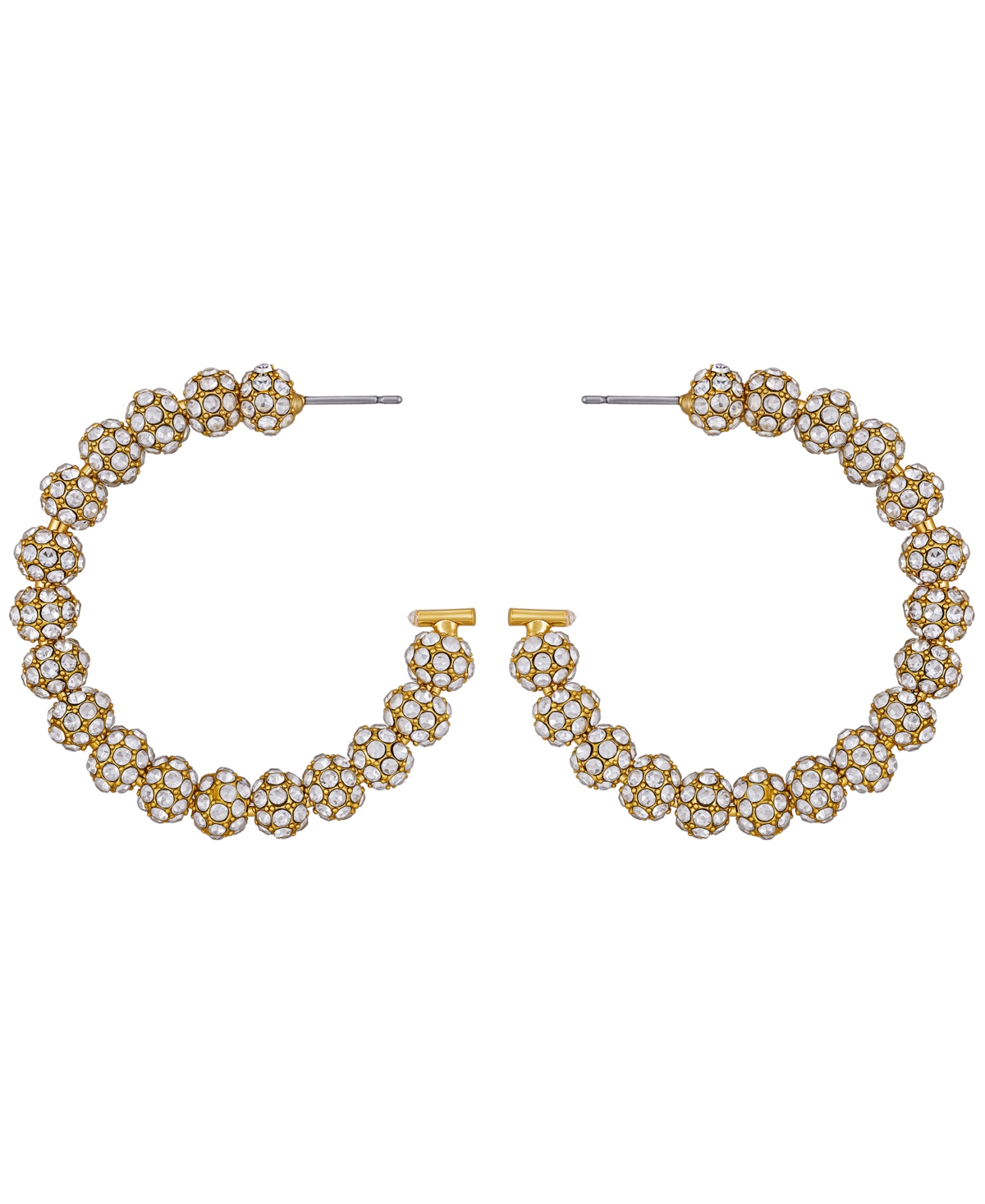 Click here for Guess Rhinestones Beaded C-Hoop Earrings (also in... prices