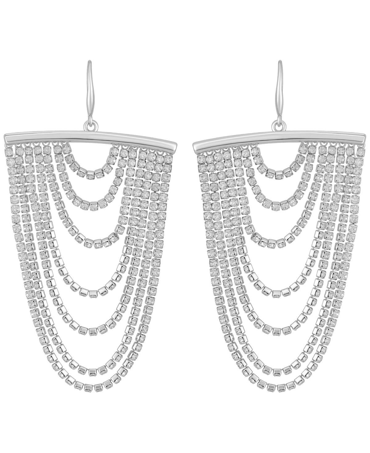Click here for Guess Rhinestones Tassel Drop Earrings (also in Si... prices
