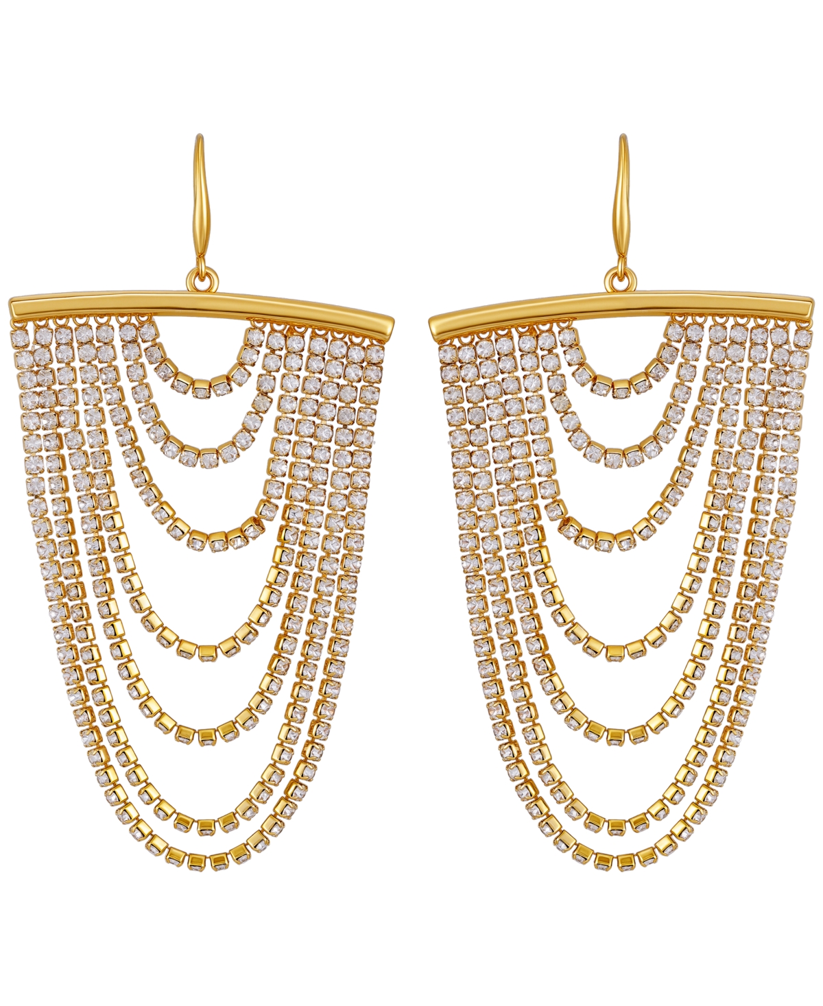 Click here for Guess Rhinestones Tassel Drop Earrings (also in Si... prices