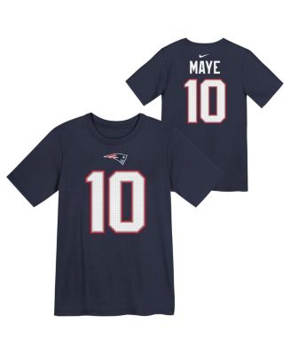 Nike Preschool Drake Maye Navy New England Patriots Player Name Number ...