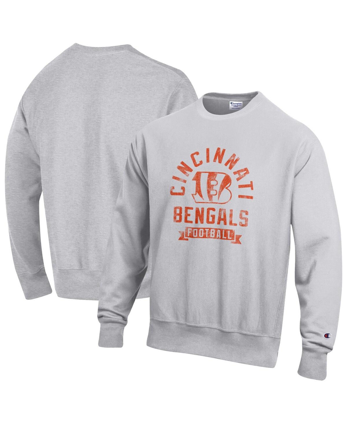 Click here for Champion Mens Heather Gray Cincinnati Bengals Reve... prices
