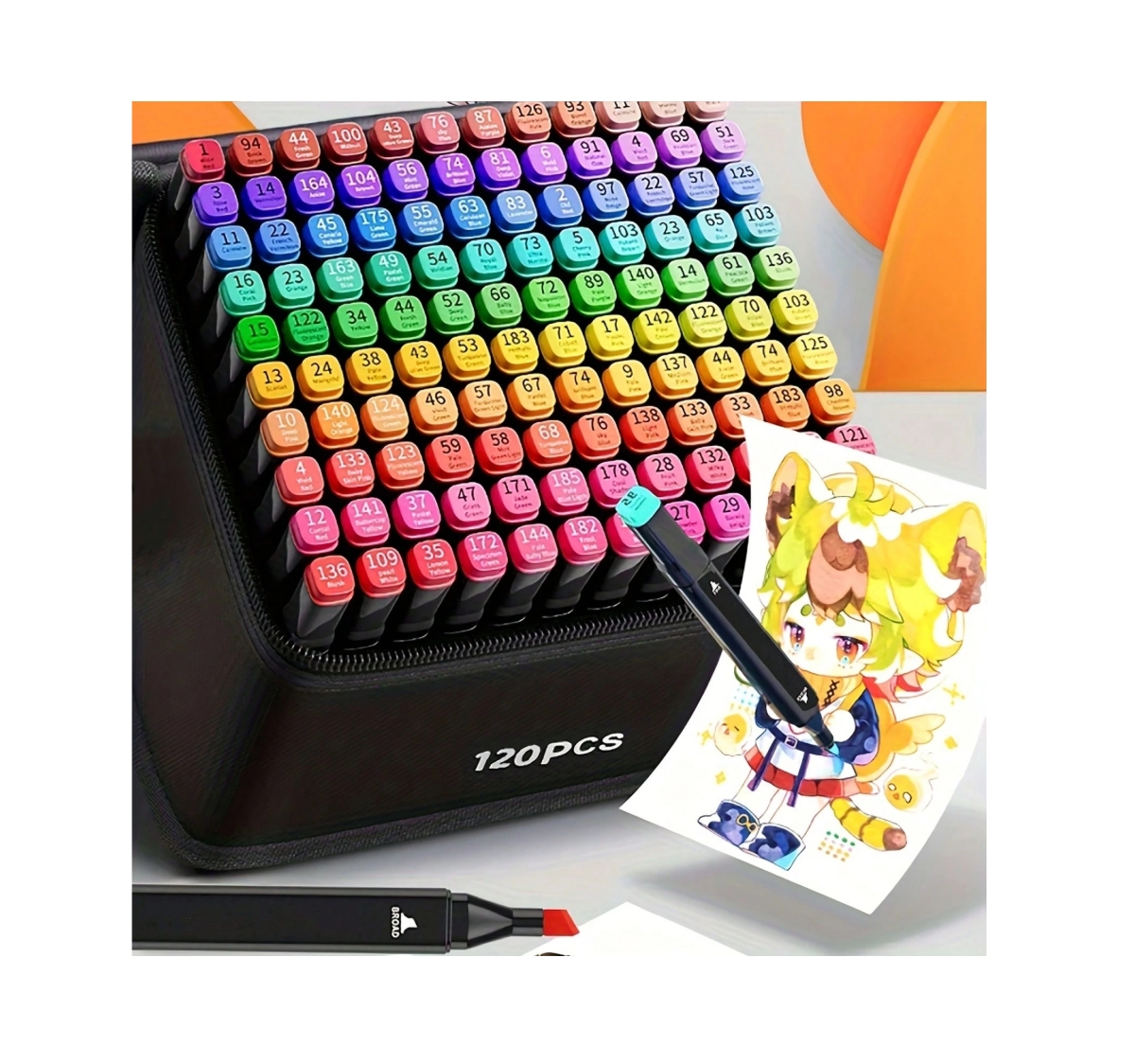 Click here for Htutwoo 120 Colors Colors Alcohol Markers Art Mark... prices