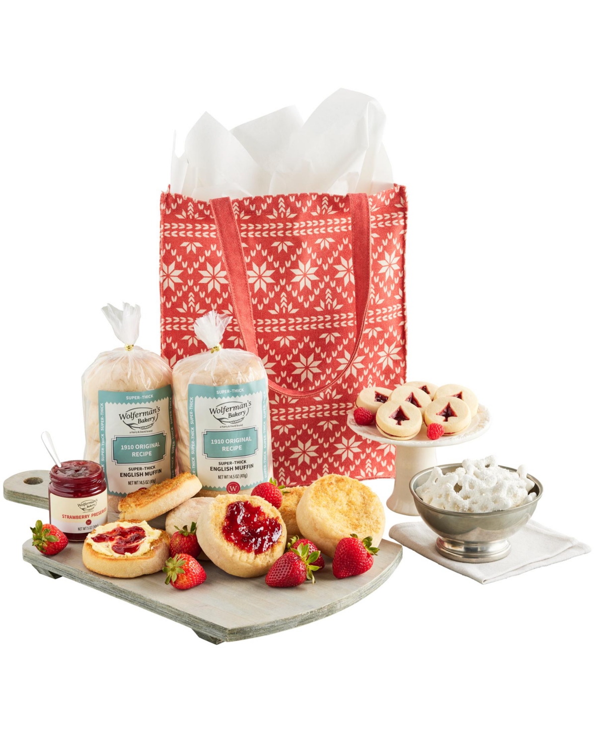Click here for Harry & David Wolfermans Christmas Cheer Tote Gift... prices