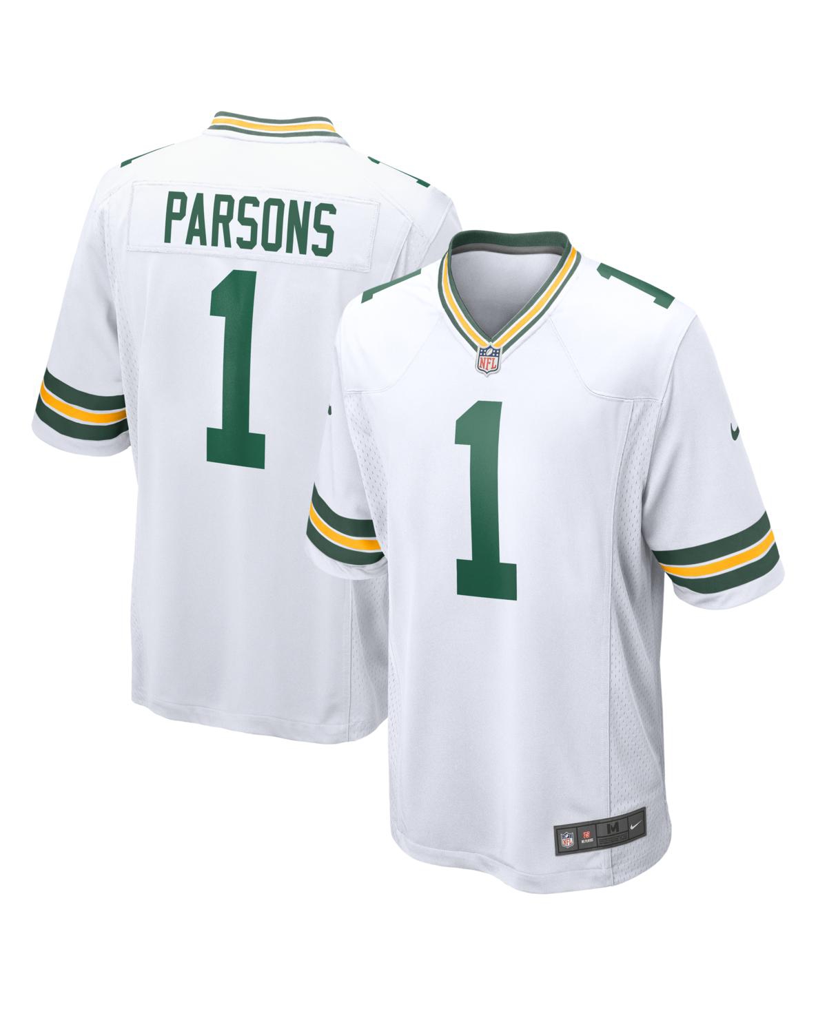 Click here for Nike Mens Micah Parsons White Green Bay Packers Ga... prices