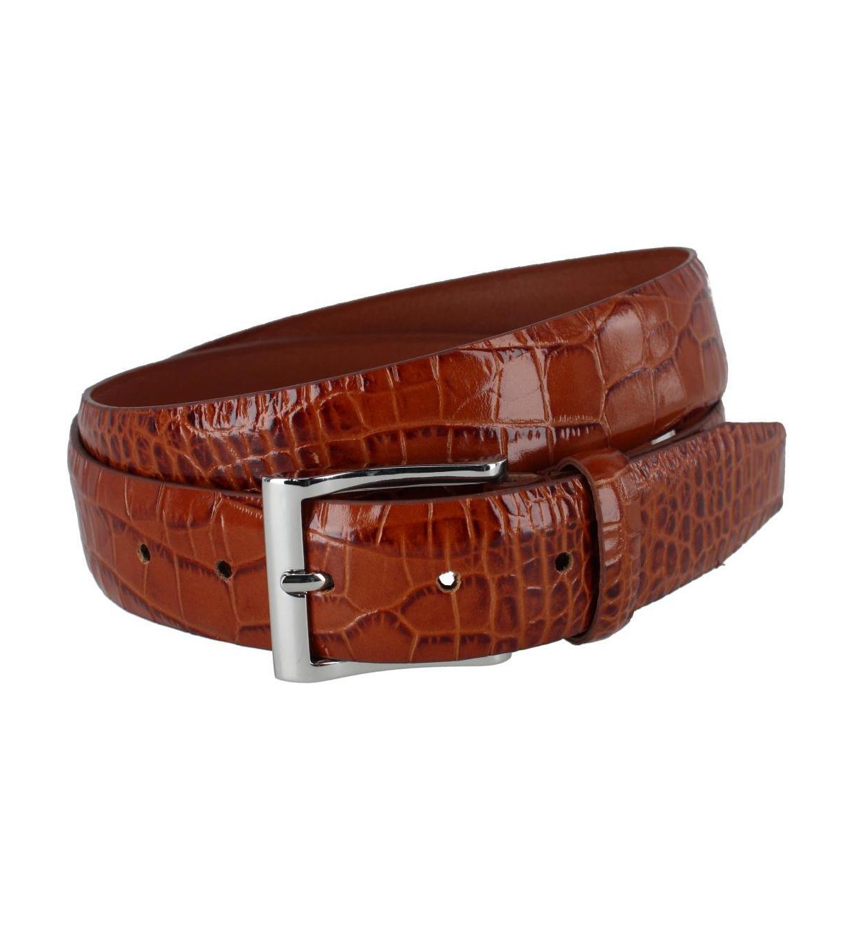 Click here for Trafalgar Mens Elias Embossed Gator 35mm Leather B... prices