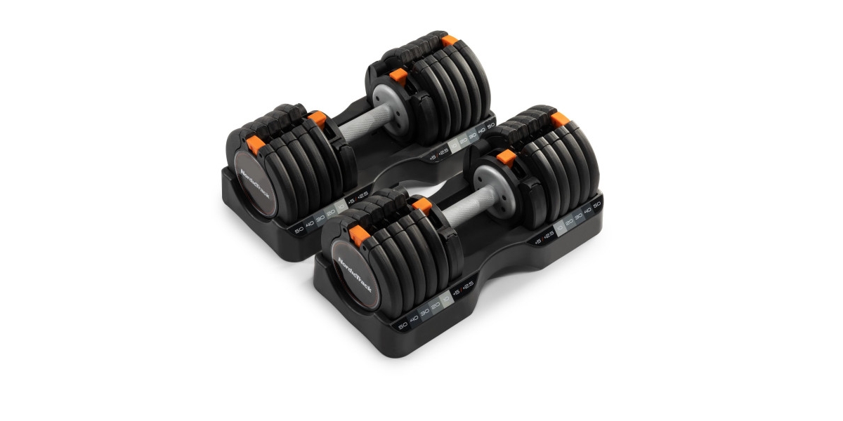 Click here for NordicTrack 55 lb Select-a-Weight Dumbbell Pair  B... prices