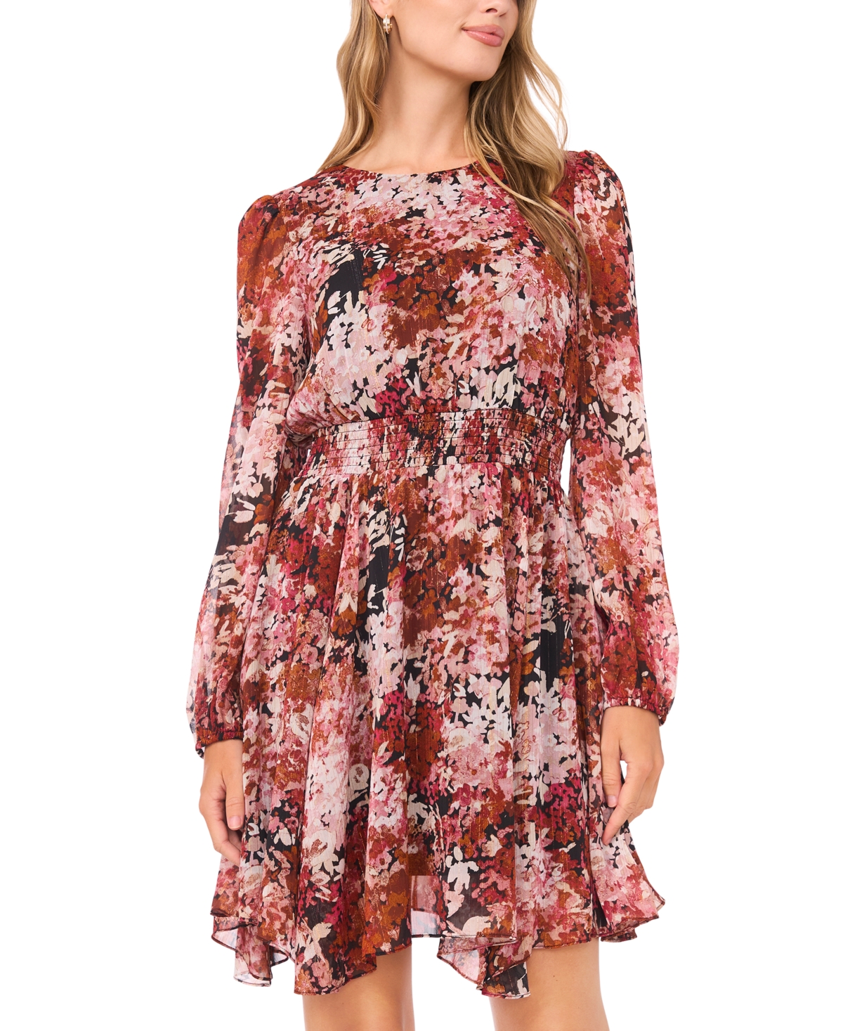 Click here for Sam & Jess Womens Puff Sleeve Mini Dress - Red prices