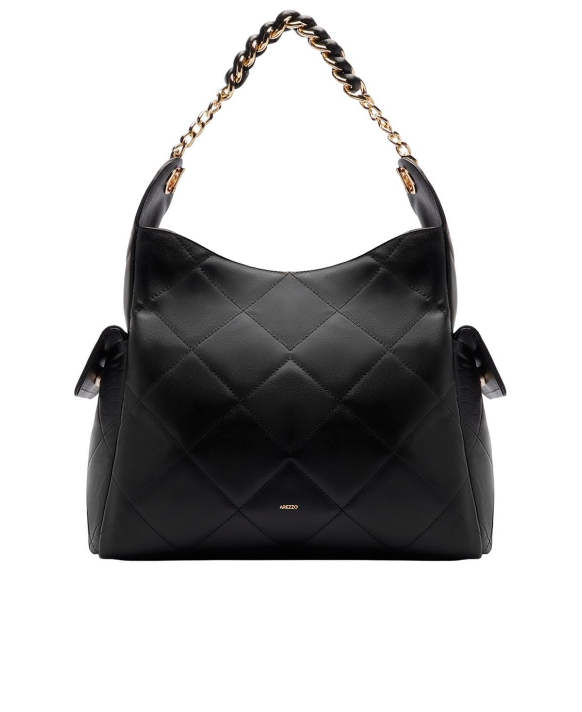 Click here for Arezzo Diana Large Leather Shoulder Bag - Black prices