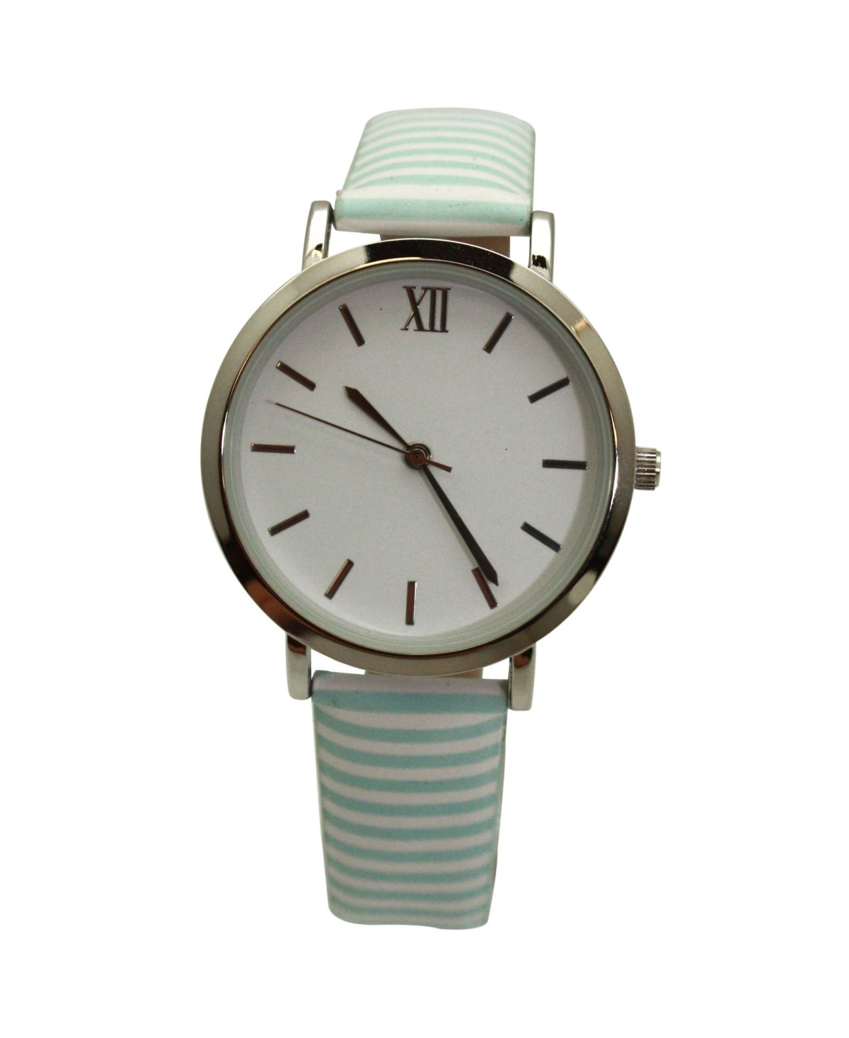 Click here for Olivia Pratt Mint Stripped Pastel Colors Faux Leat... prices