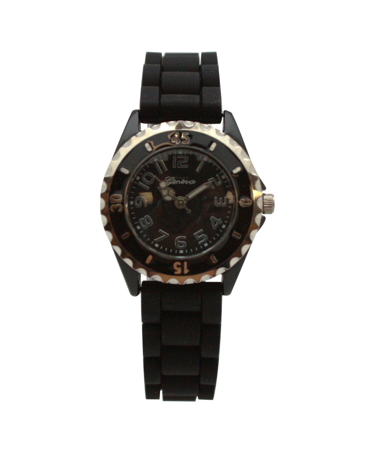 Click here for Olivia Pratt Black Solid Color Silicone Strap Casu... prices