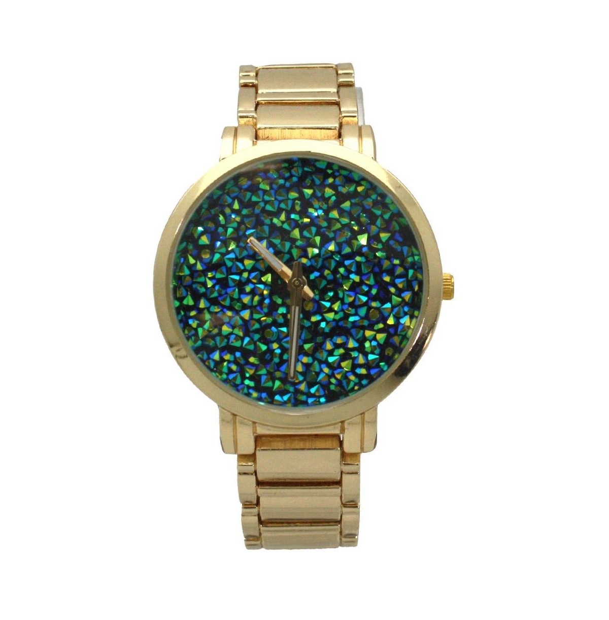 Click here for Olivia Pratt Teal Gold Sparkling Face Women Watch... prices