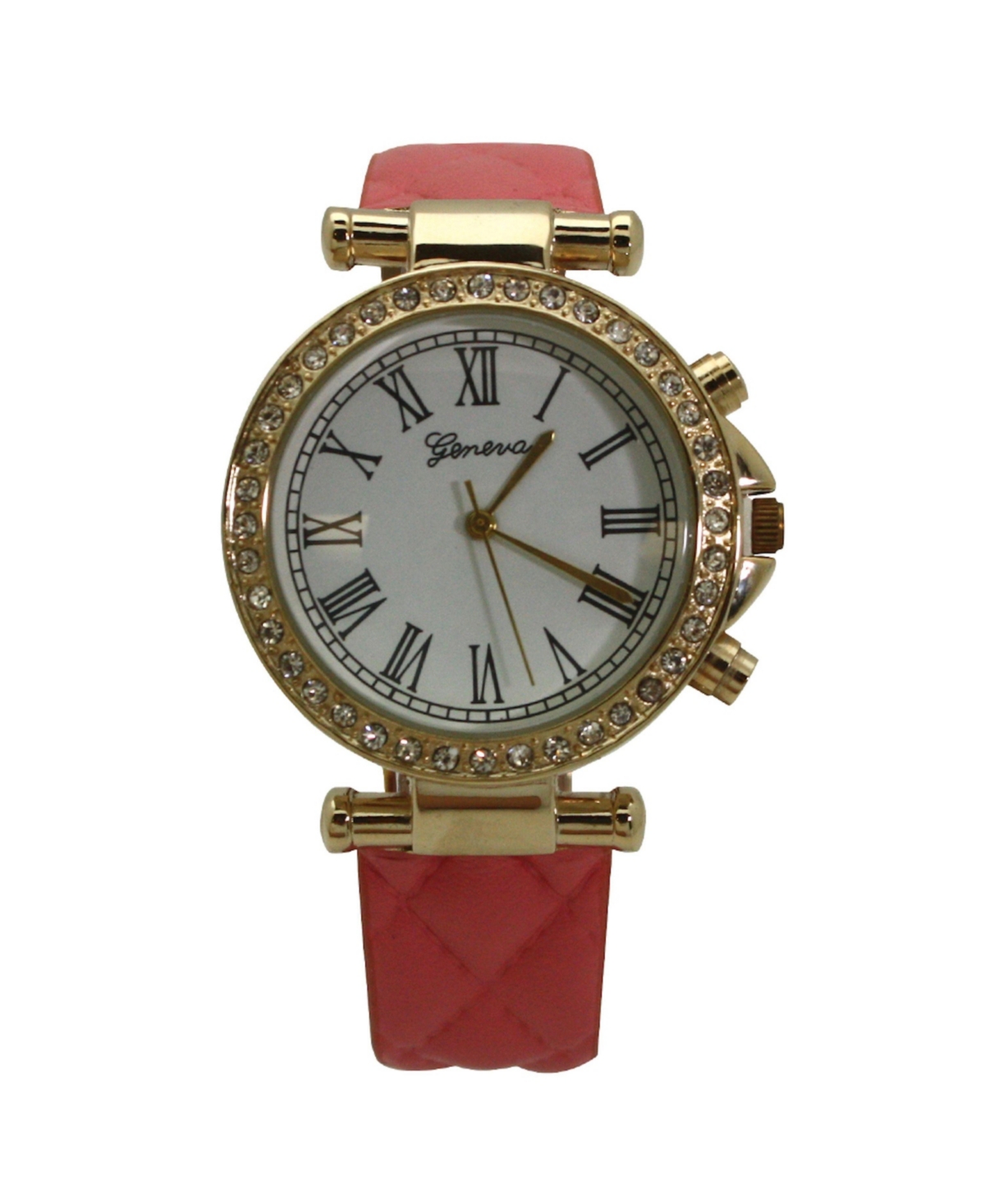 Click here for Olivia Pratt Hot Pink Quilted and Gold Detail Leat... prices