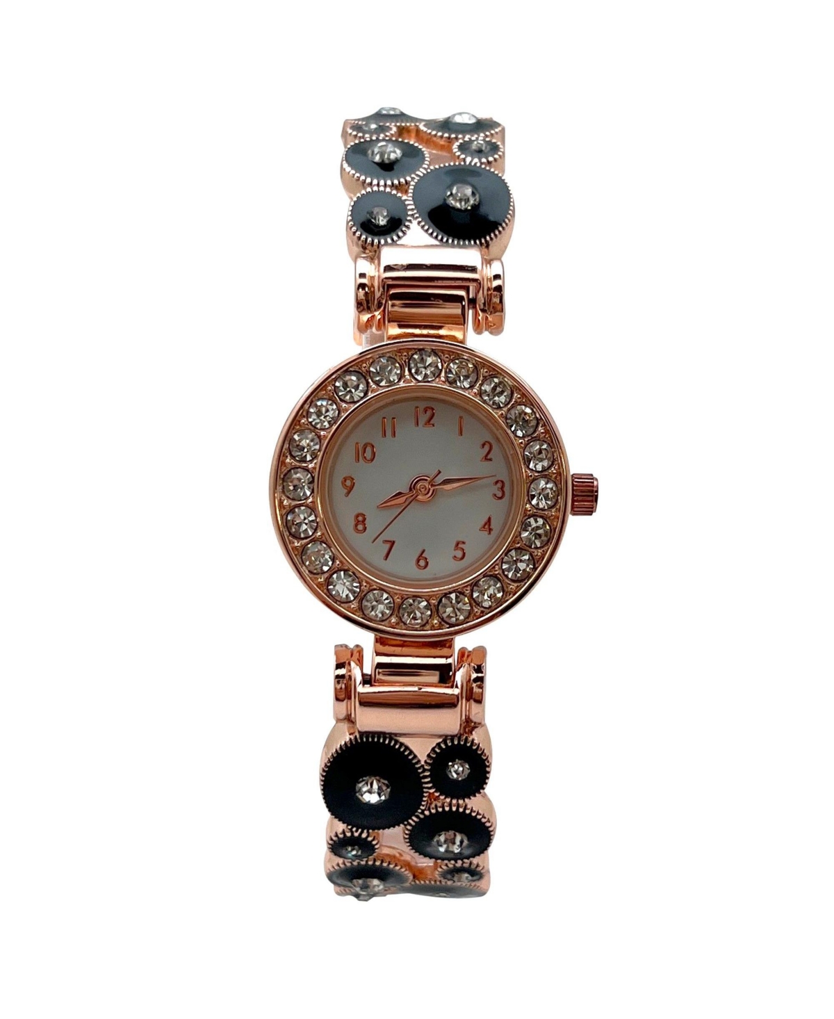 Click here for Olivia Pratt Black Rose Gold Colorful Round Shapes... prices