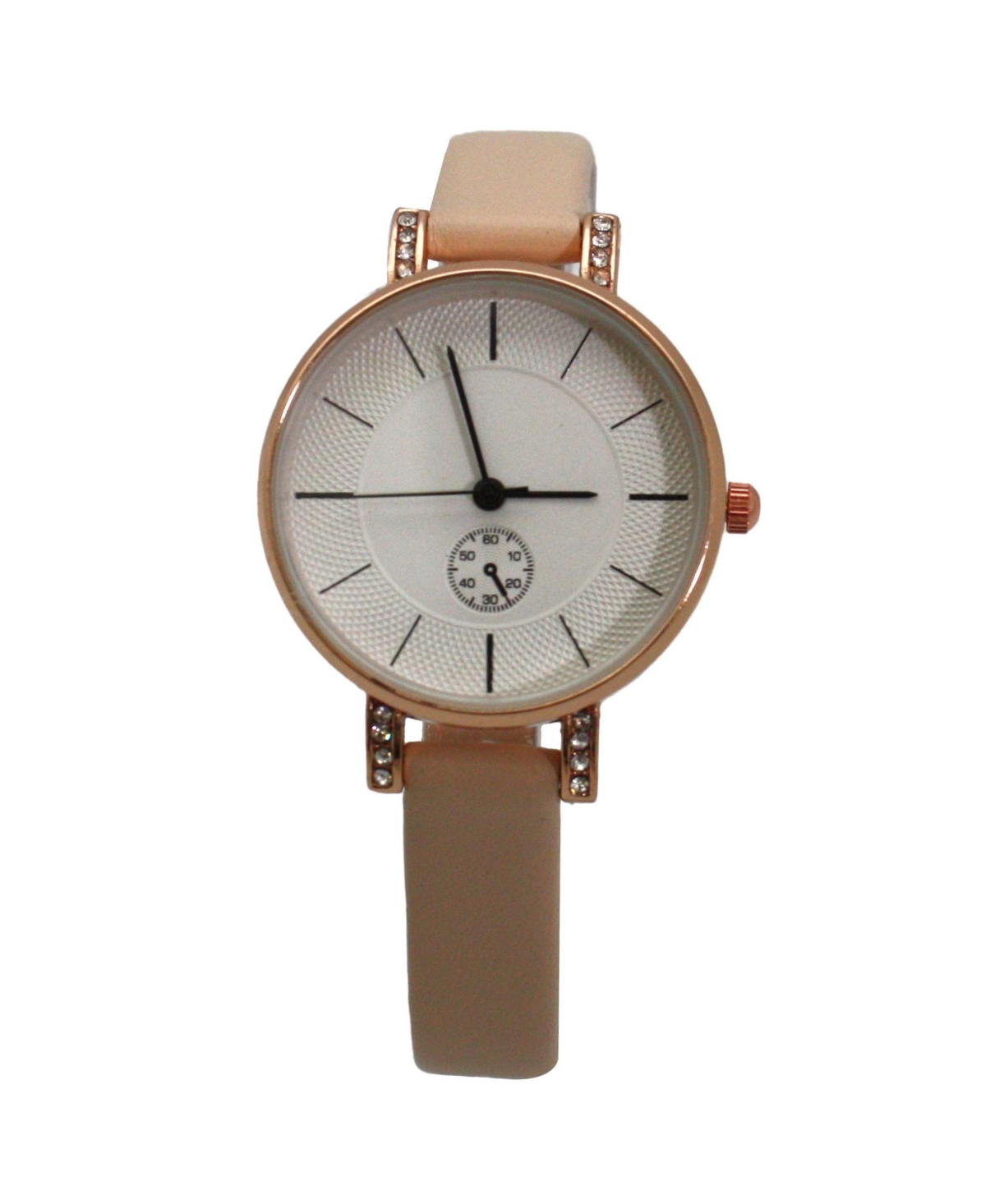 Click here for Olivia Pratt Beige Faux Leather Small Face Chronog... prices