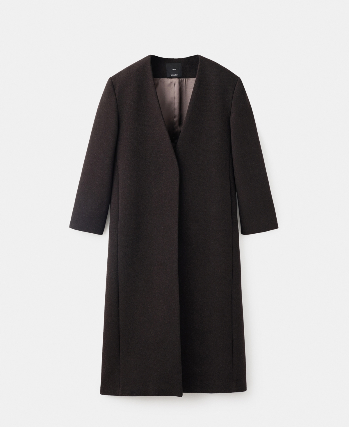 Click here for Mango Womens Wool Overcoat - Chocolate prices