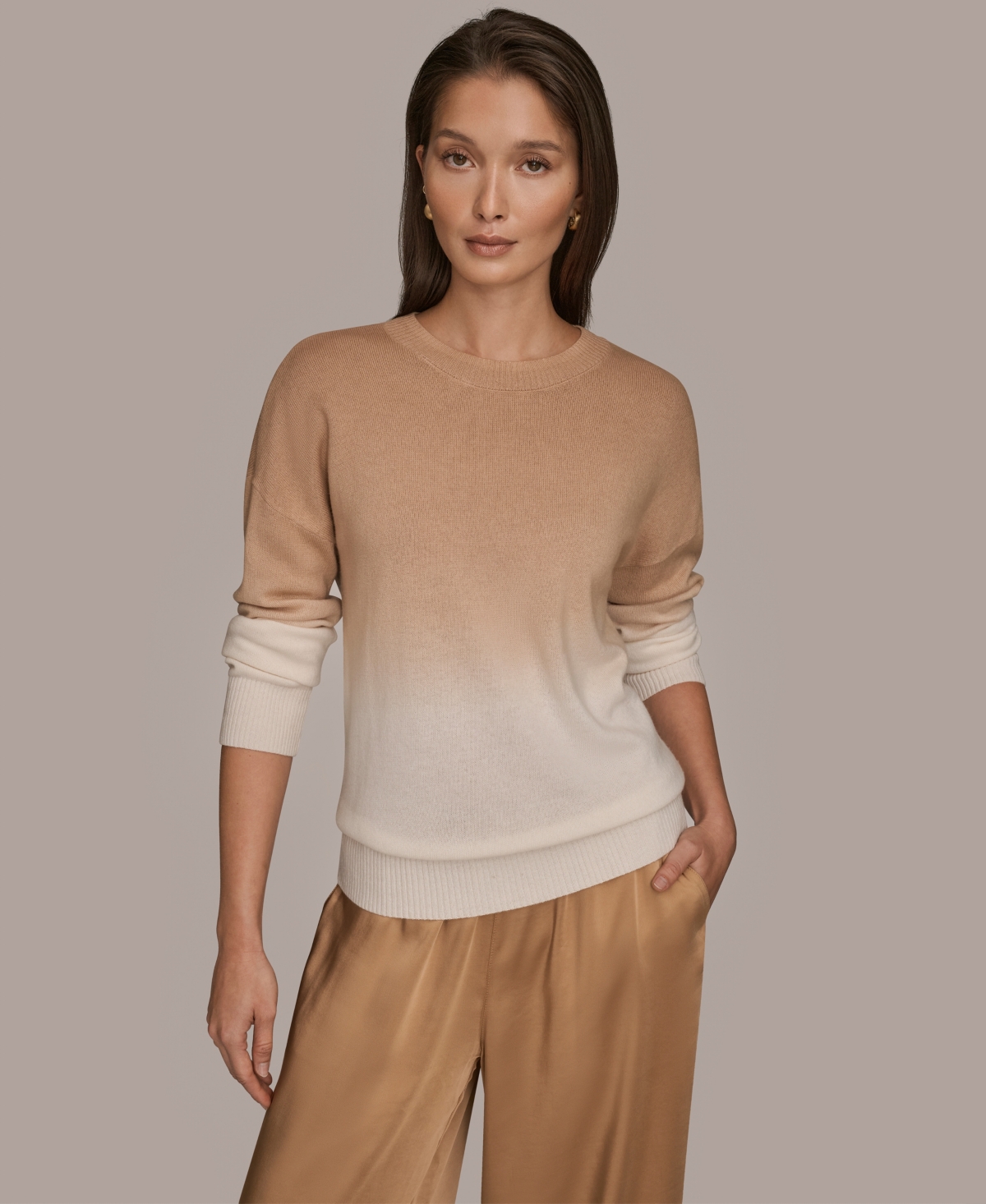 Click here for Donna Karan Weekend Womens Long Sleeve Crew Neck T... prices