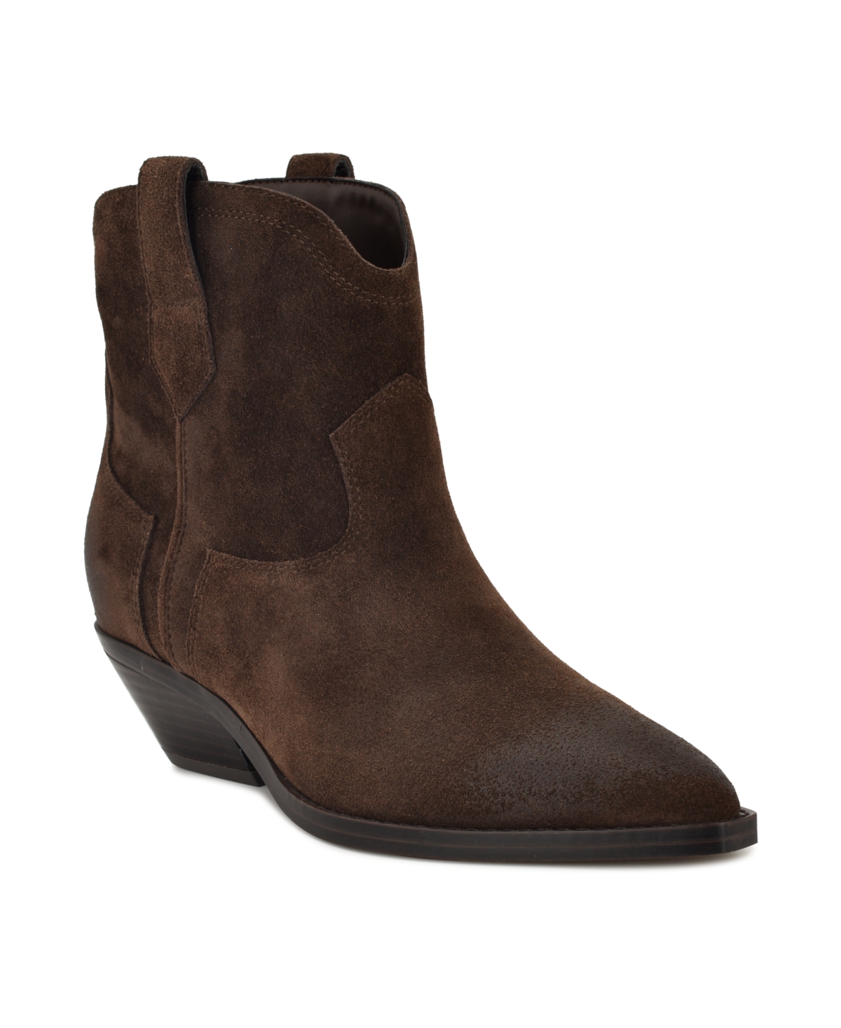 Click here for Nine West Womens Abreve Western Suede Block Heel B... prices