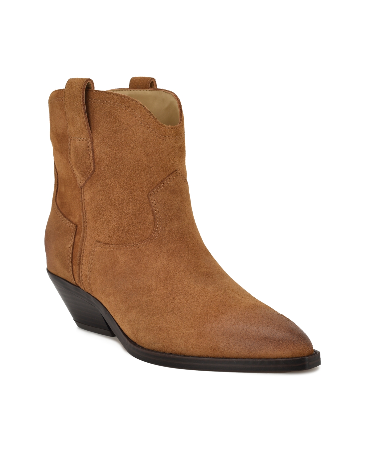 Click here for Nine West Womens Abreve Western Suede Block Heel B... prices