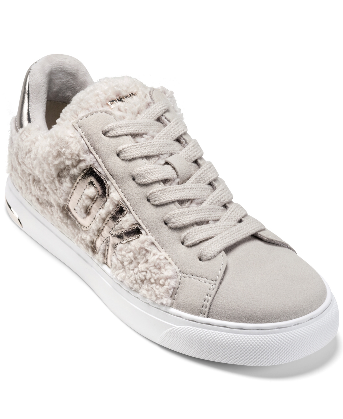 Click here for Dkny Abeni Platform Low Top Sneakers - White/ Cham... prices
