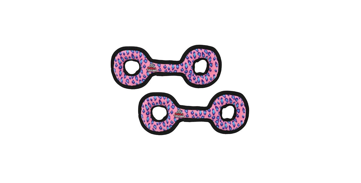 Click here for Tuffy Medium Tug-o-War Pink Leopard 2 Pack  Durabl... prices