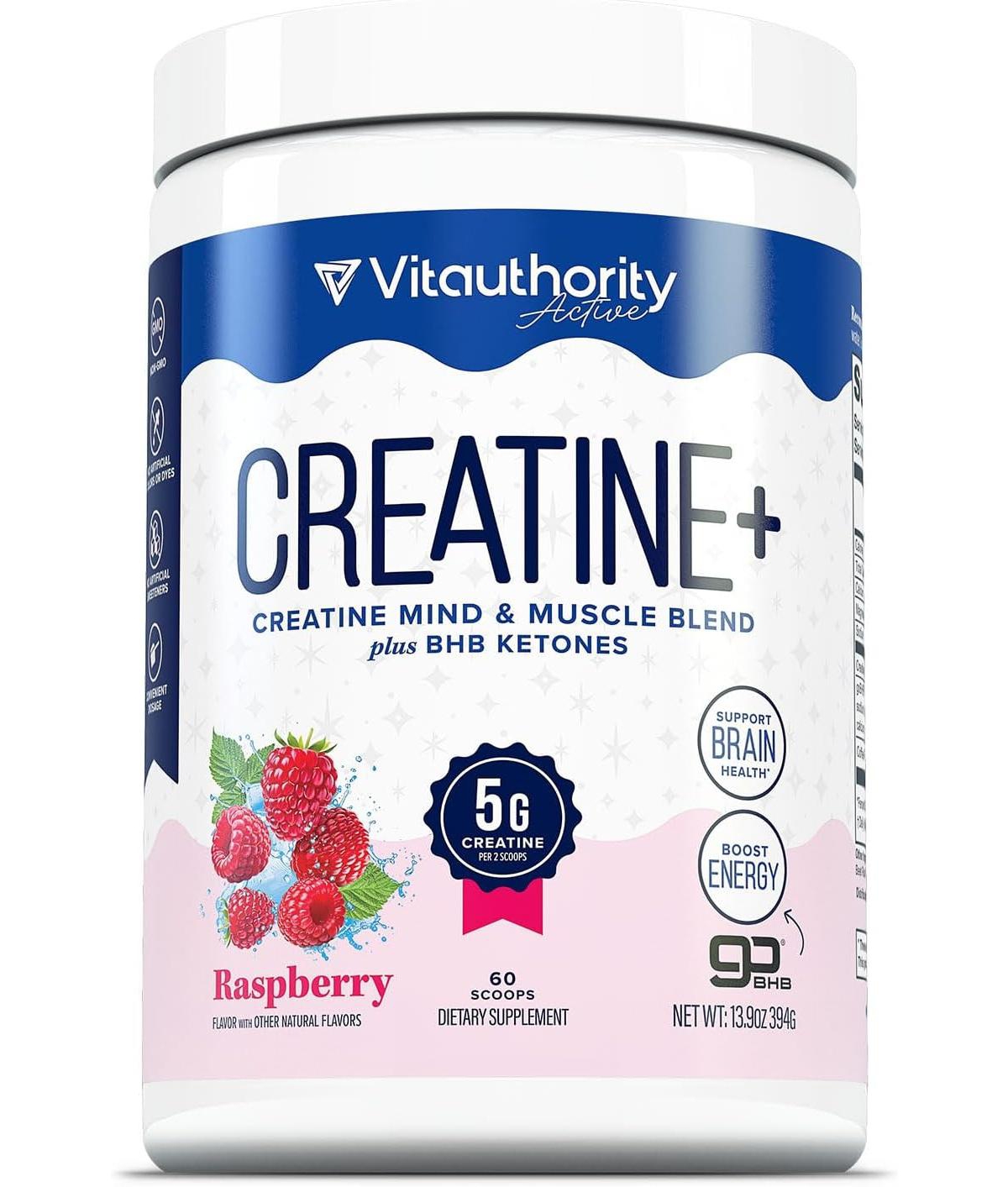 Click here for Vitauthority Us Vita Creatine + Raspberry 394g Rou... prices