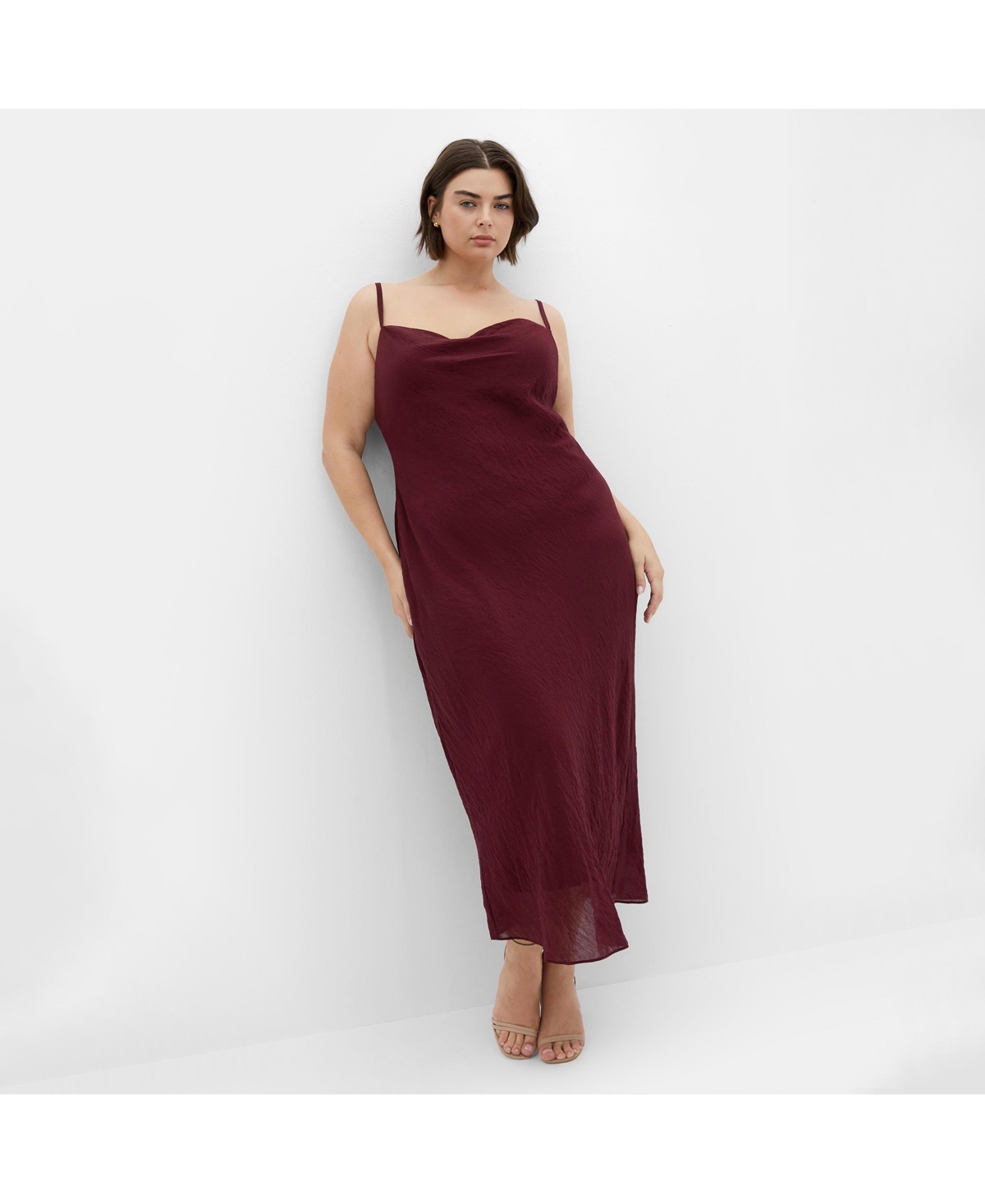 Click here for City Chic Plus Size Kyra Dress - Dark cherry prices