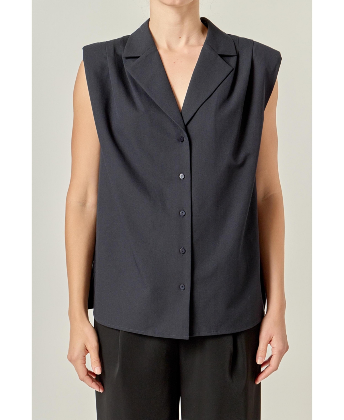 Click here for English Factory Womens Pleated Sleeveless shirt to... prices