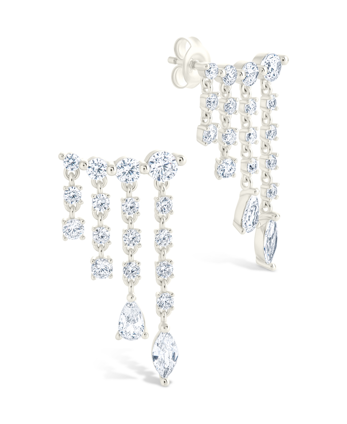 Click here for Sterling Forever Sterling Silver Adrian Cz Waterfa... prices