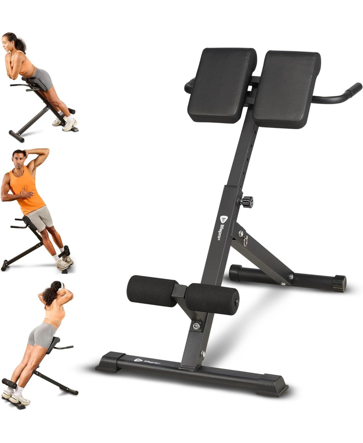 Click here for LifePro Adjustable Hyperextension Bench for Glutes... prices