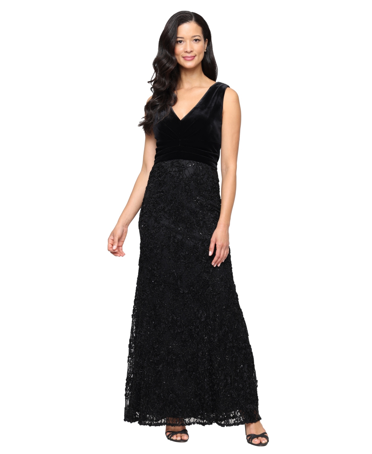 Click here for Alex Evenings Petite Sleeveless Soutch A-Line Long... prices