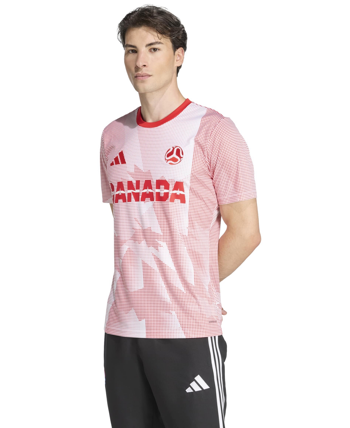 Click here for adidas Mens Canada Crewneck T-Shirt - Red prices