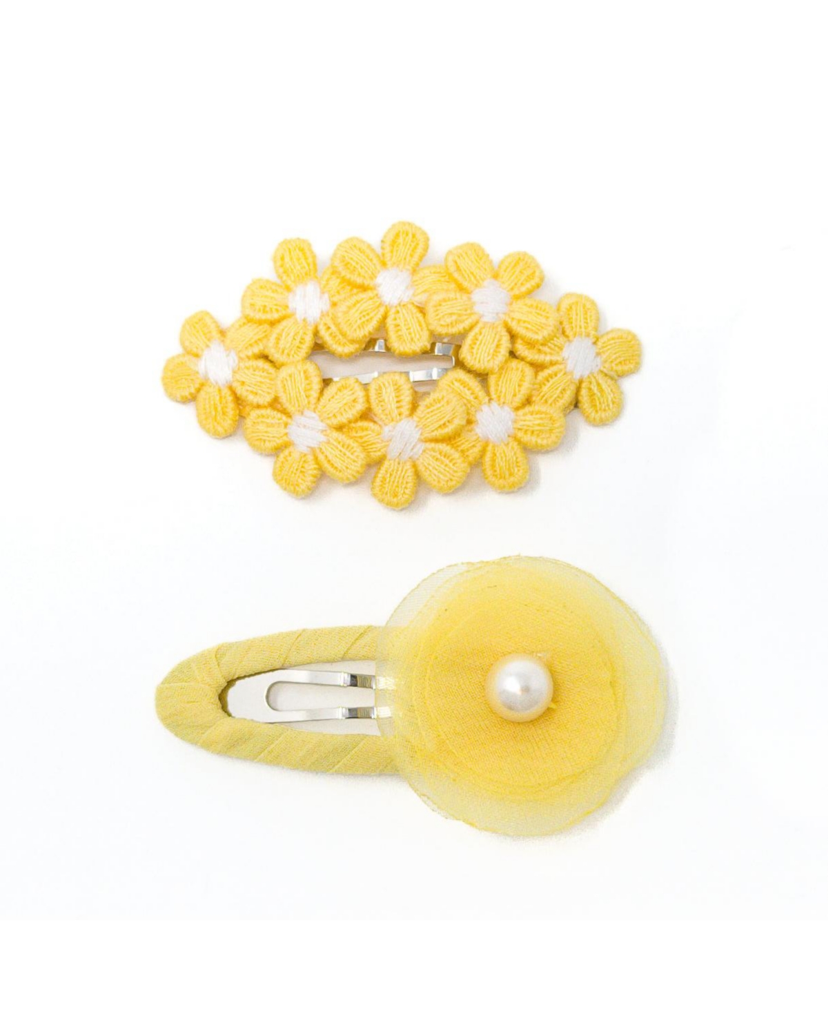 Click here for Puttisu Girls 2pc Hair Clip Set - Tulle Bloom Peta... prices