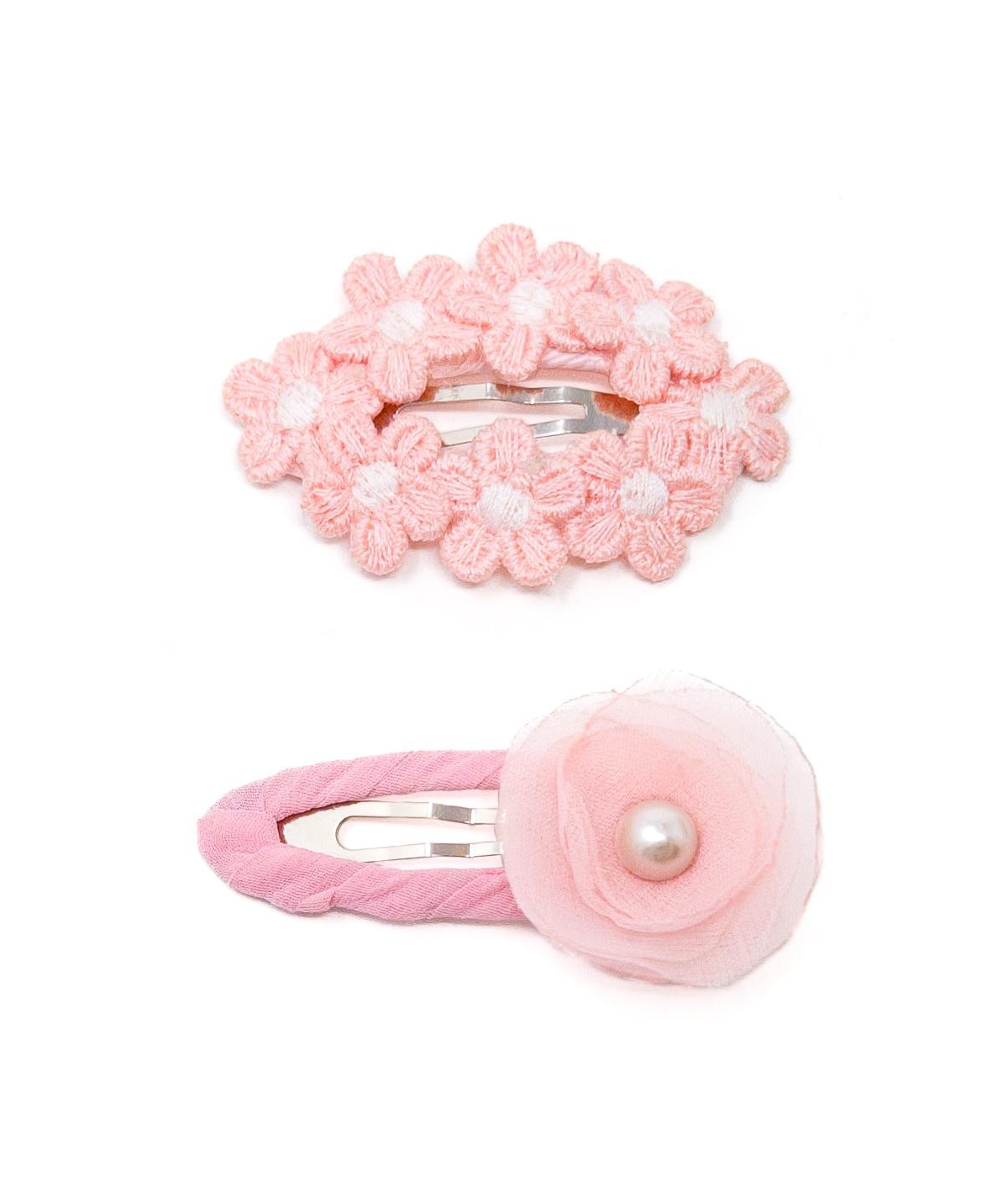 Click here for Puttisu Girls 2pc Hair Clip Set - Tulle Bloom Peta... prices