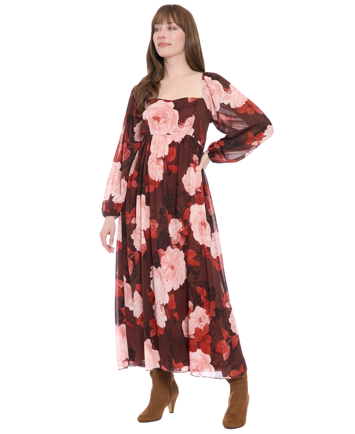 Click here for London Times Womens Printed Smocked Back Pull-On M... prices