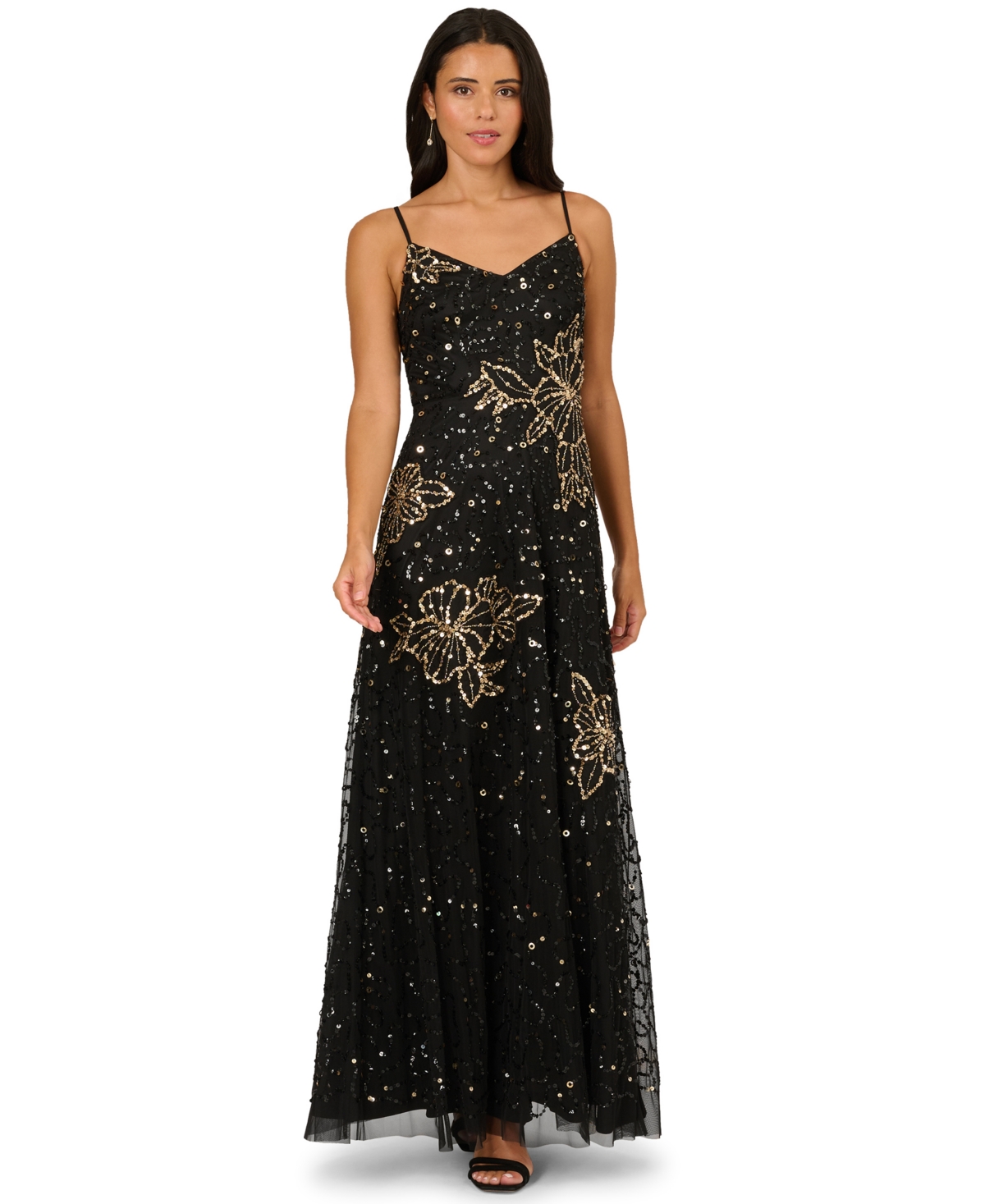 Click here for Adrianna Papell Womens Embellished Sleeveless Dres... prices