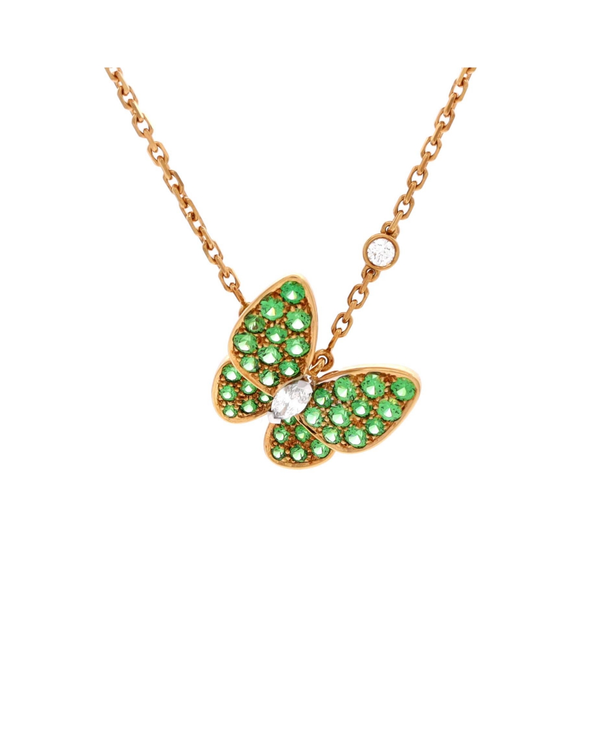 Click here for Pre-Owned Van Cleef & Arpels Two Butterfly Pendant... prices
