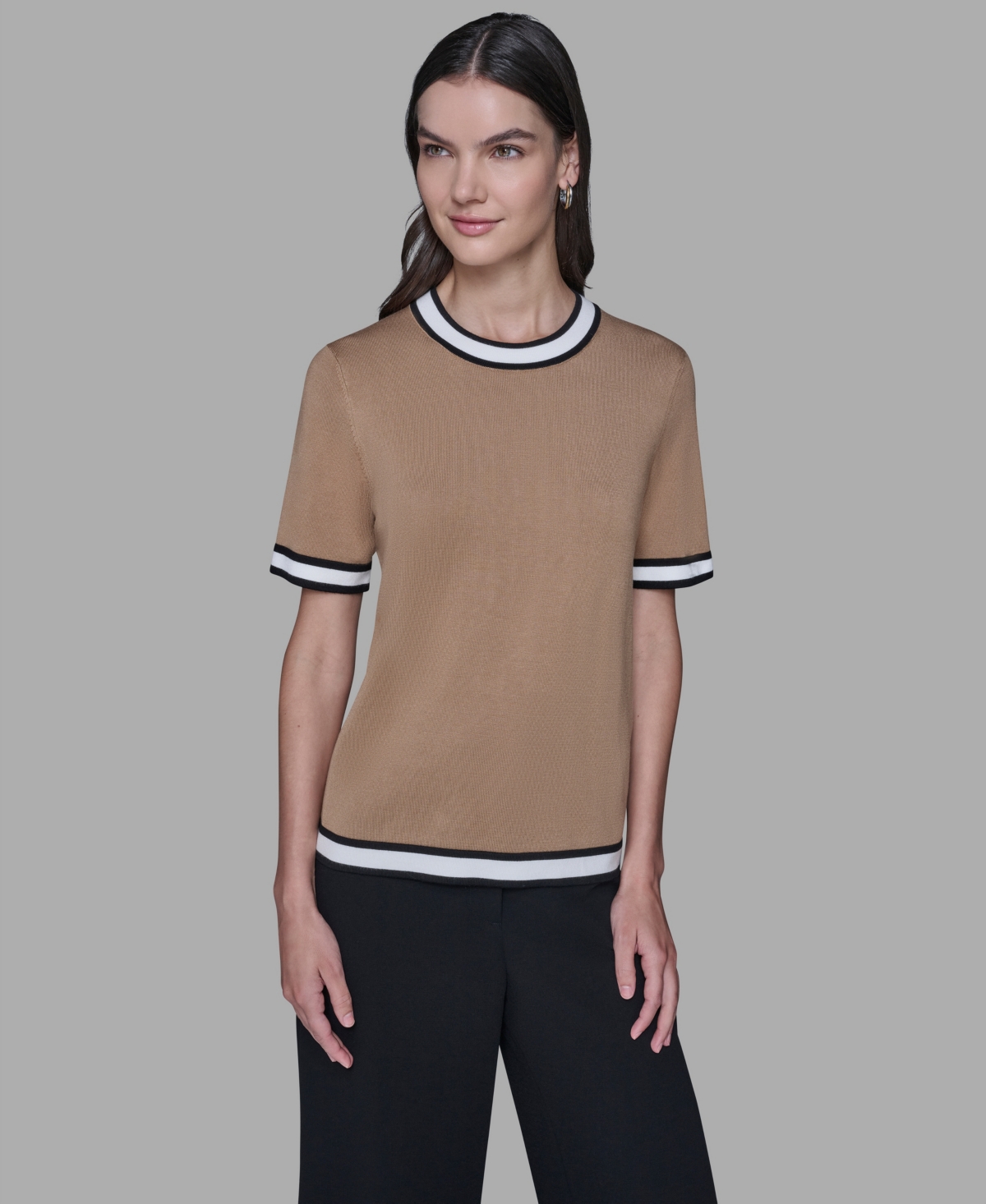 Click here for Karl Lagerfeld Paris Womens Short-Sleeve Sweater -... prices