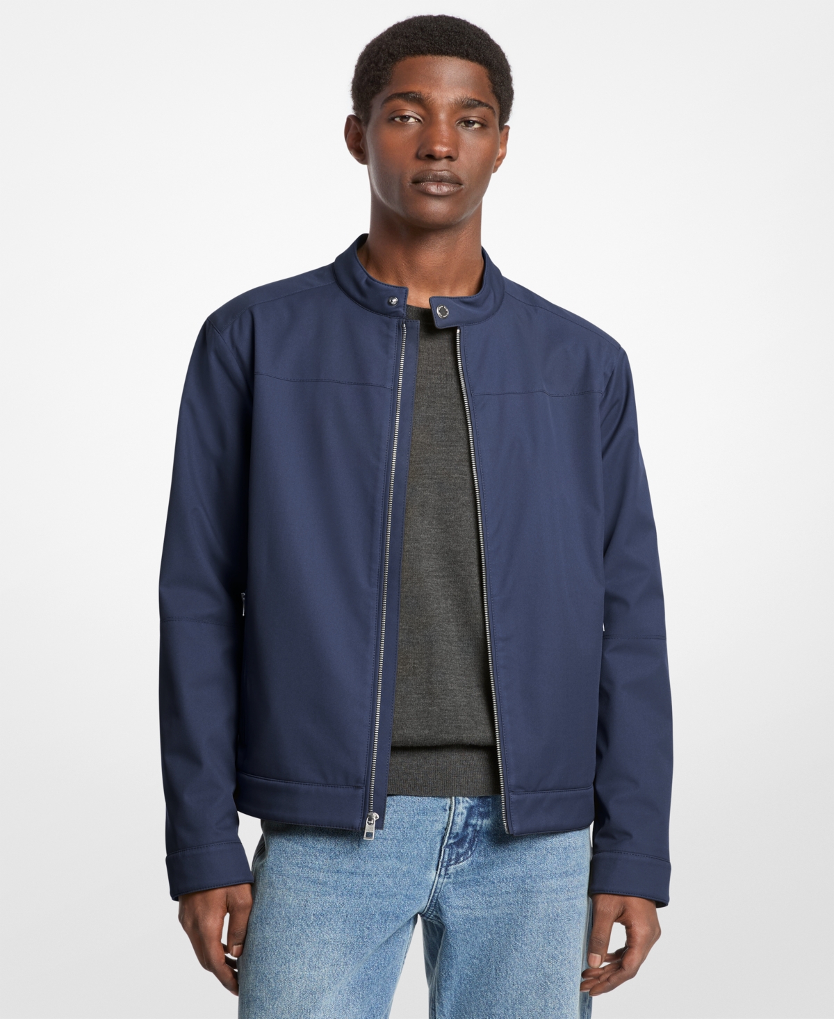 Click here for Michael Kors Mens Racer Jacket - Midnight prices