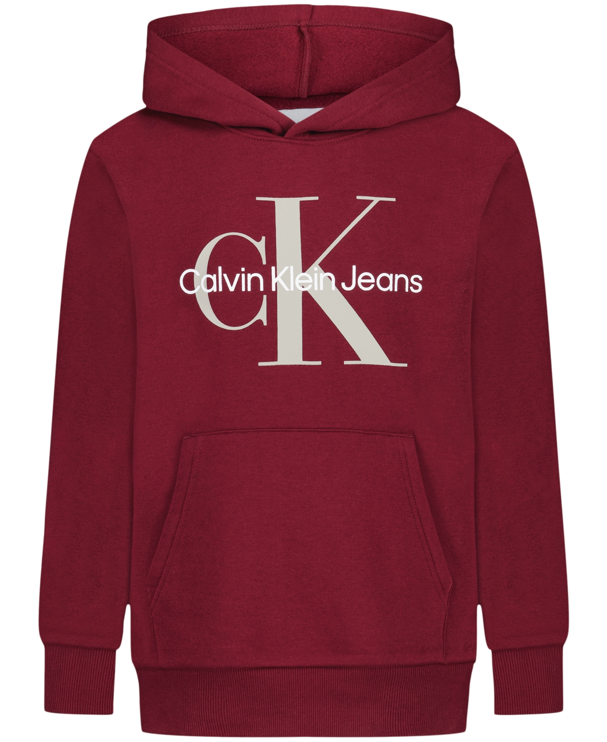 Calvin Klein Boys 8-20 Old School Logo Pullover Hoodie - Cabernet
