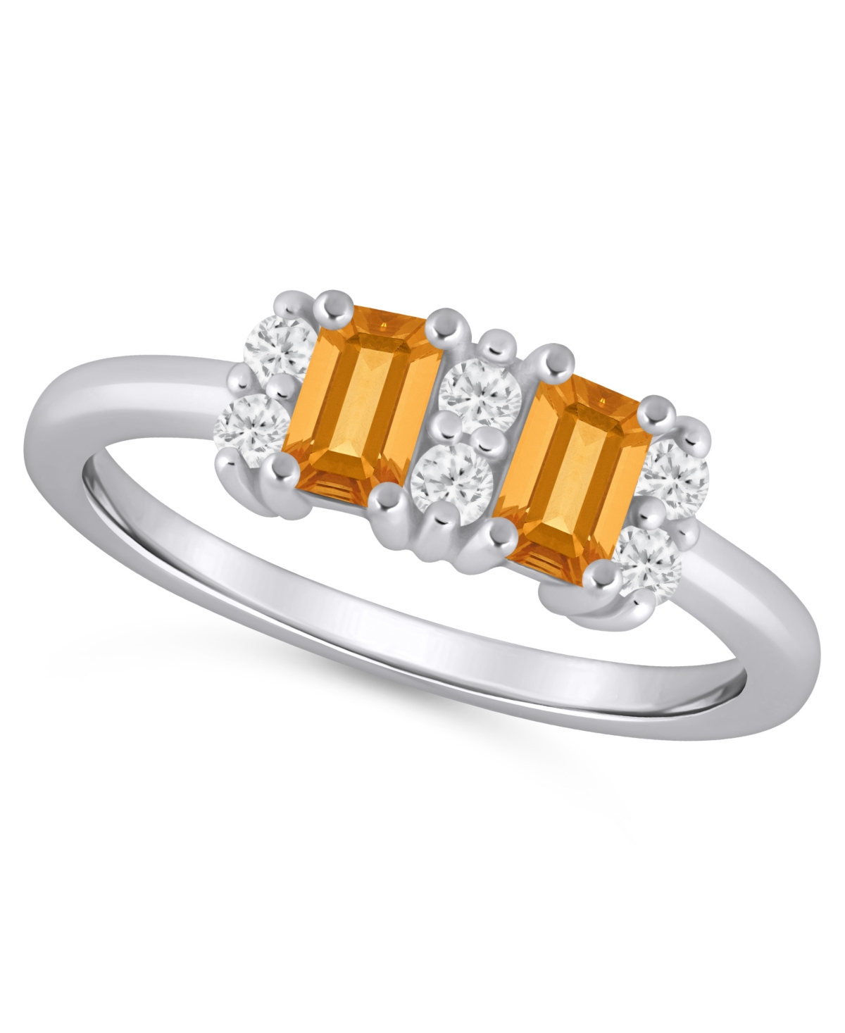 Click here for Macys Gemstone and Diamond (1/5 ct. t.w.) Ring in... prices