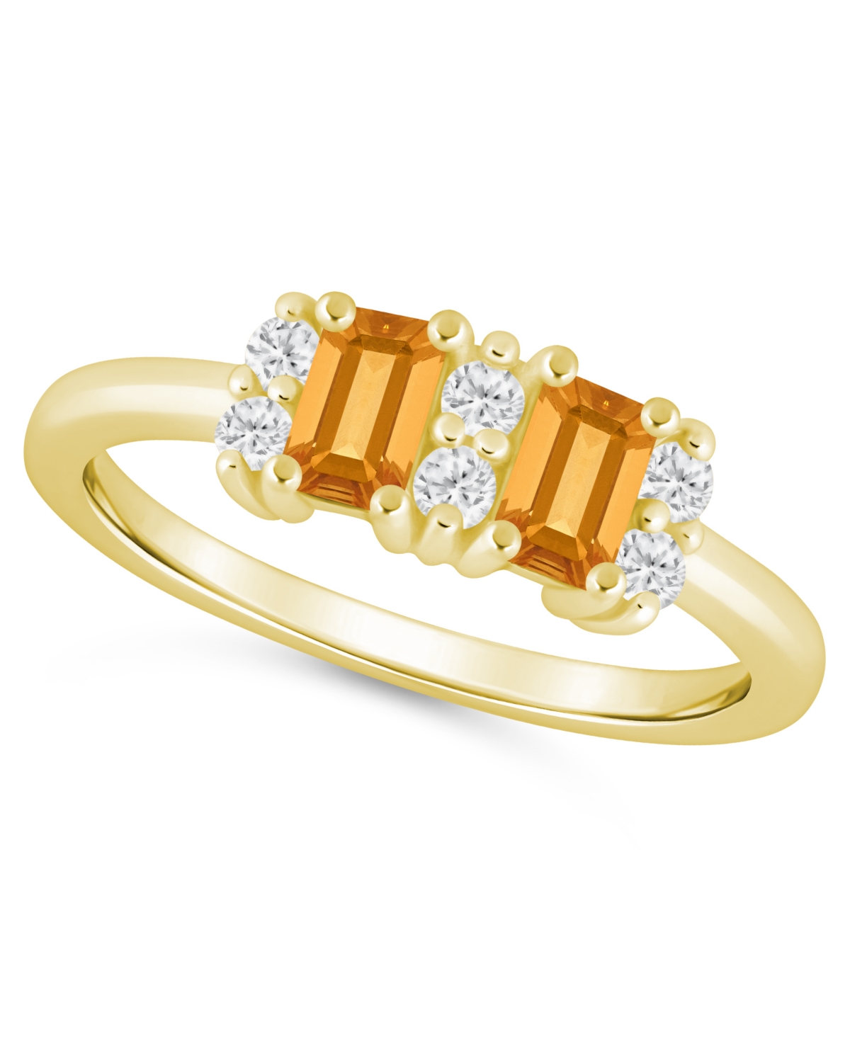 Click here for Macys Gemstone and Diamond (1/5 ct. t.w.) Ring in... prices