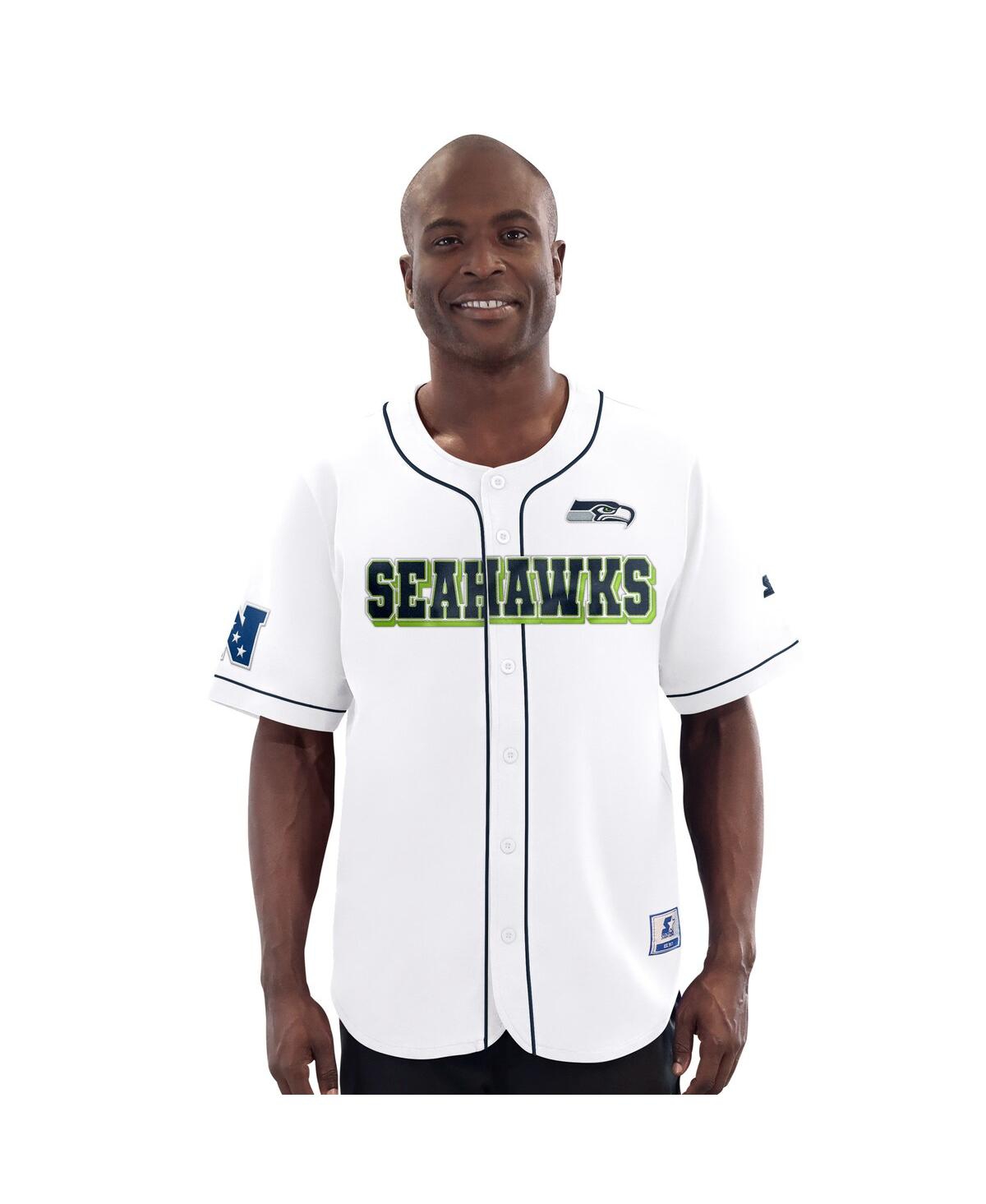 Click here for Starter MensÂ White Seattle Seahawks Relay Full-Bu... prices