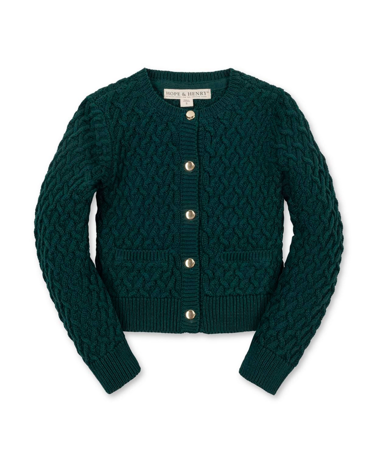 Click here for Hope & Henry Girls Organic Long Sleeve Herringbone... prices