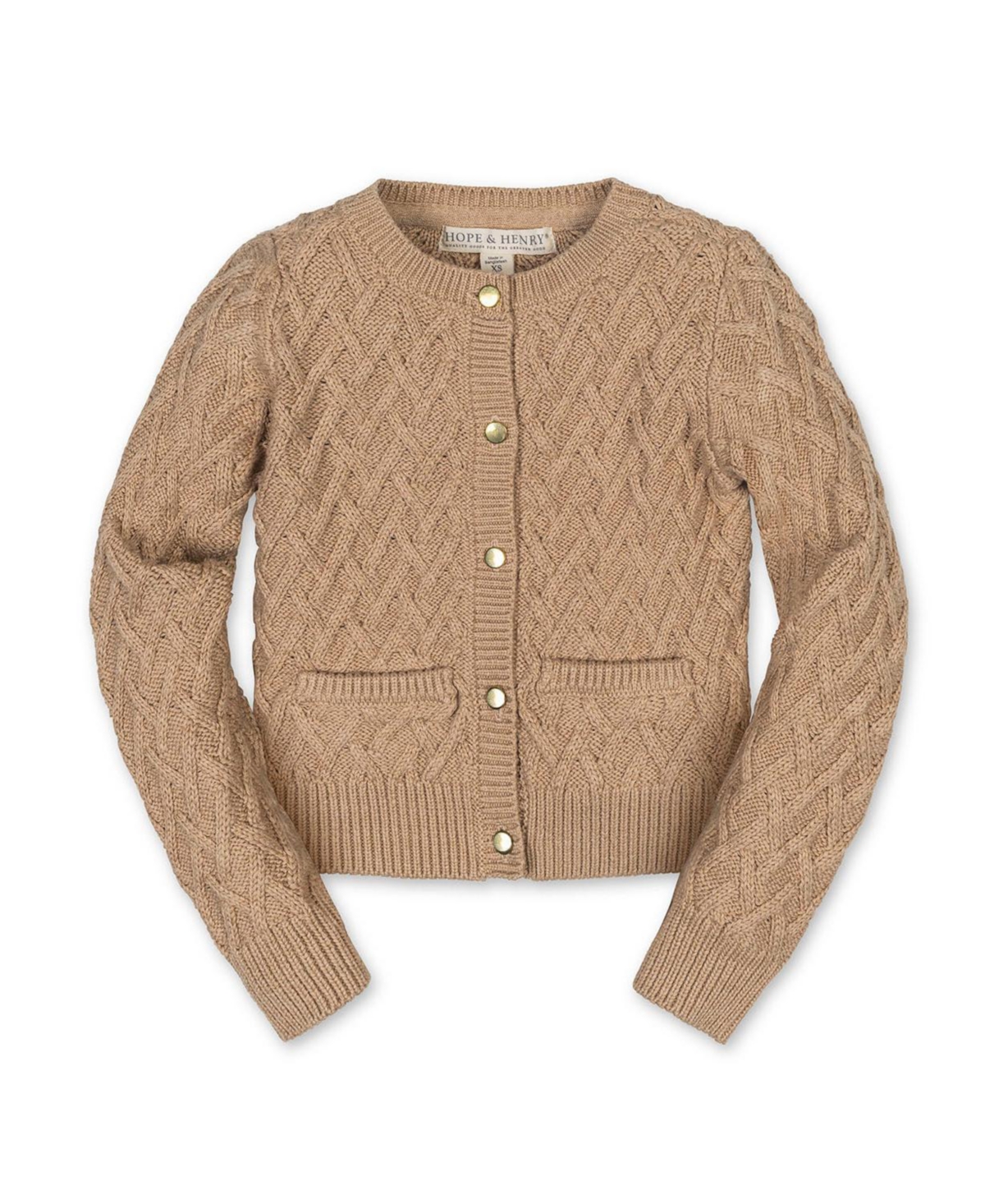 Click here for Hope & Henry Girls Organic Long Sleeve Herringbone... prices