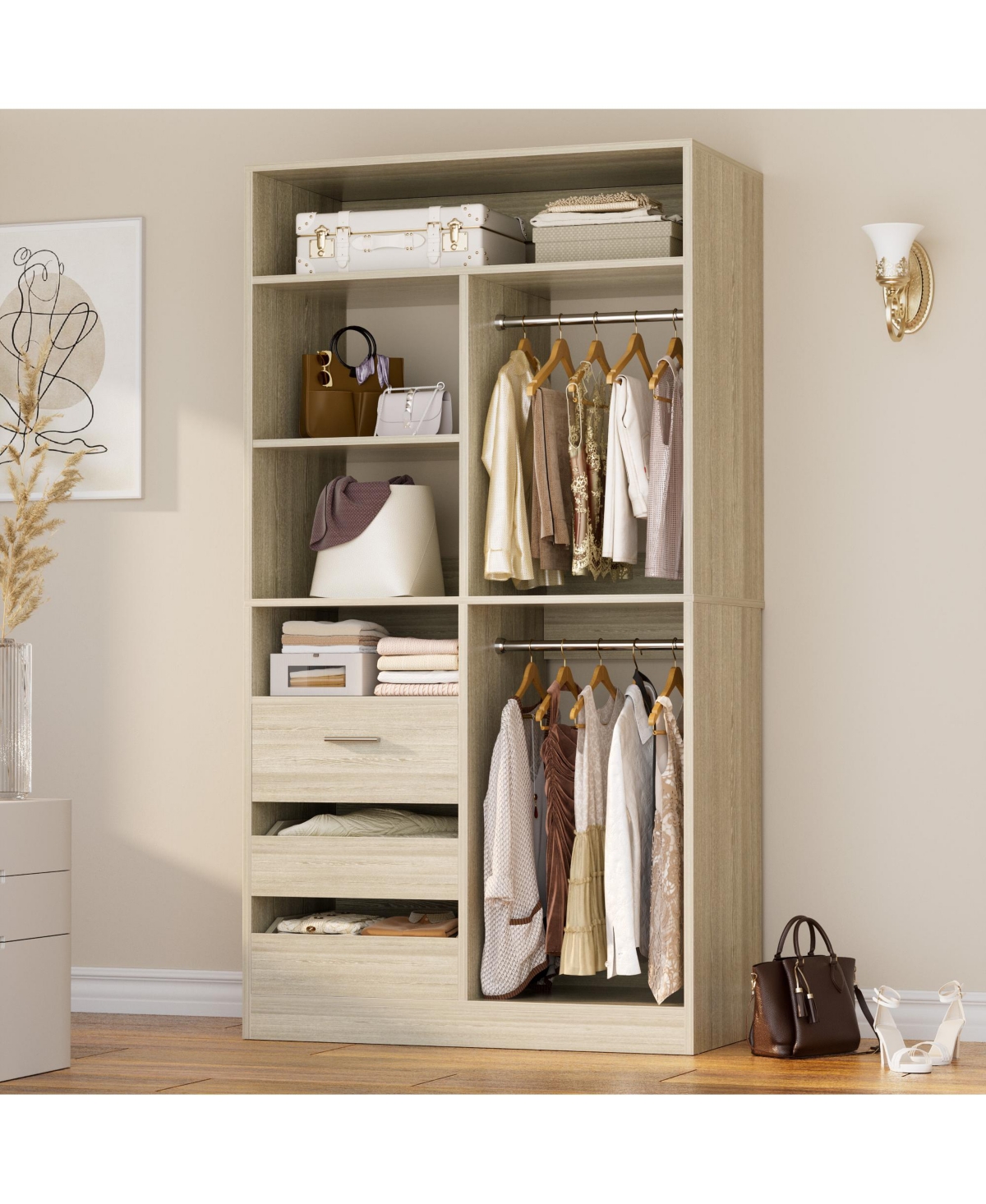 Click here for 36 Freestanding Walk-in Closet Organizer System wi... prices
