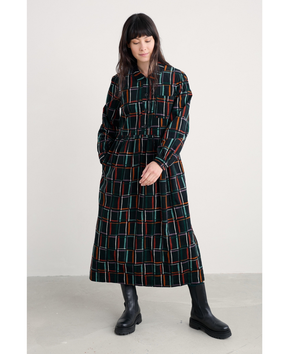 Click here for Seasalt Cornwall Womens Rosina Dress - Rock check... prices