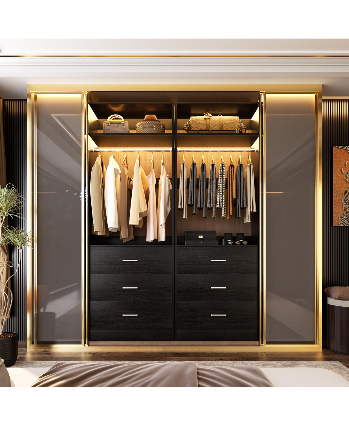 Click here for Freestanding 2FT Closet System with 3 Wooden Drawe... prices