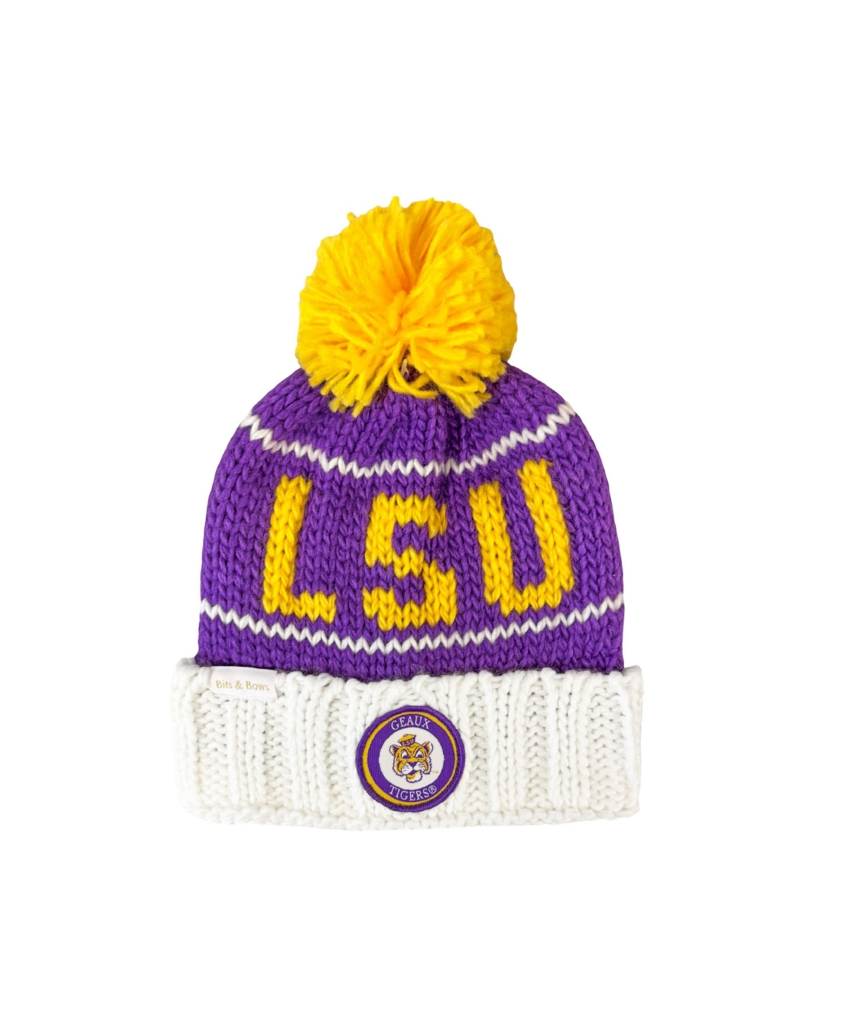 Click here for Bits & Bows Kids Unisex Lsu Bobble Hat prices