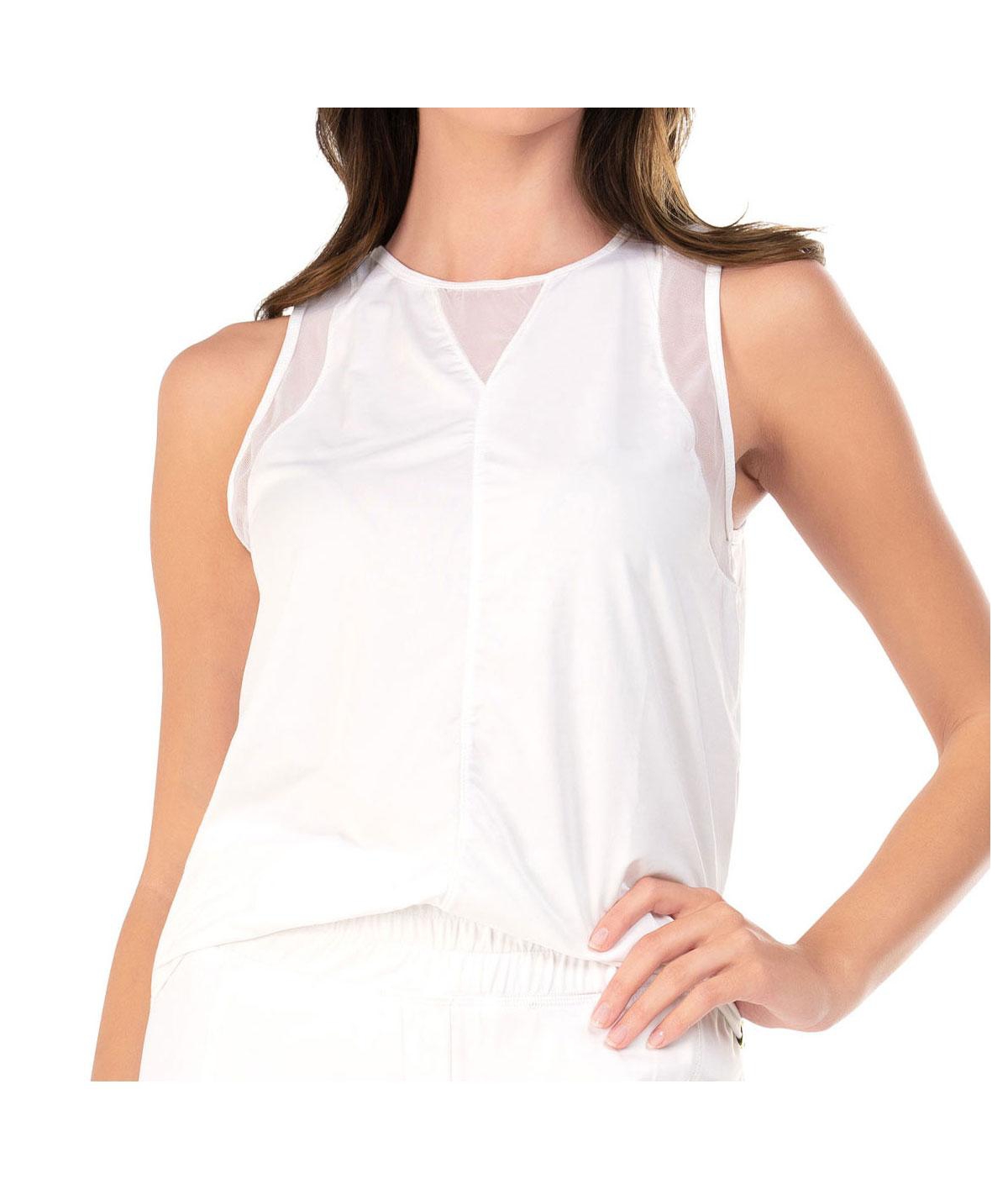 Click here for Lucky In Love Womens Chill Out Tennis Tank - White prices